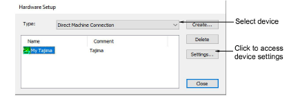 Enter serial port settings | Better Wilcom Docs Site