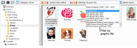 Opening graphic files | Better Wilcom Docs Site