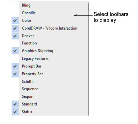 Access toolbars | Better Wilcom Docs Site