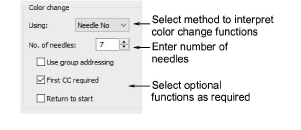 Color-change functions | Better Wilcom Docs Site