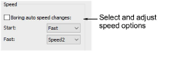 Speed options | Better Wilcom Docs Site