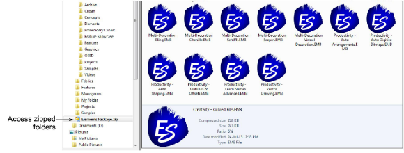 View zipped designs | Better Wilcom Docs Site